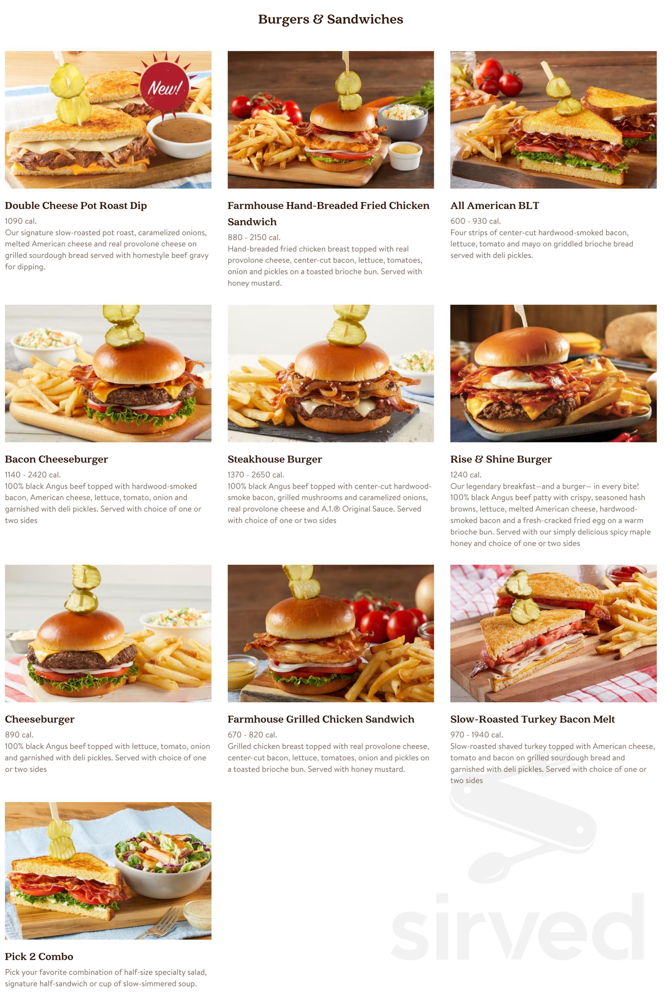 Menu - Collinsville IL's Bob Evans | Sirved