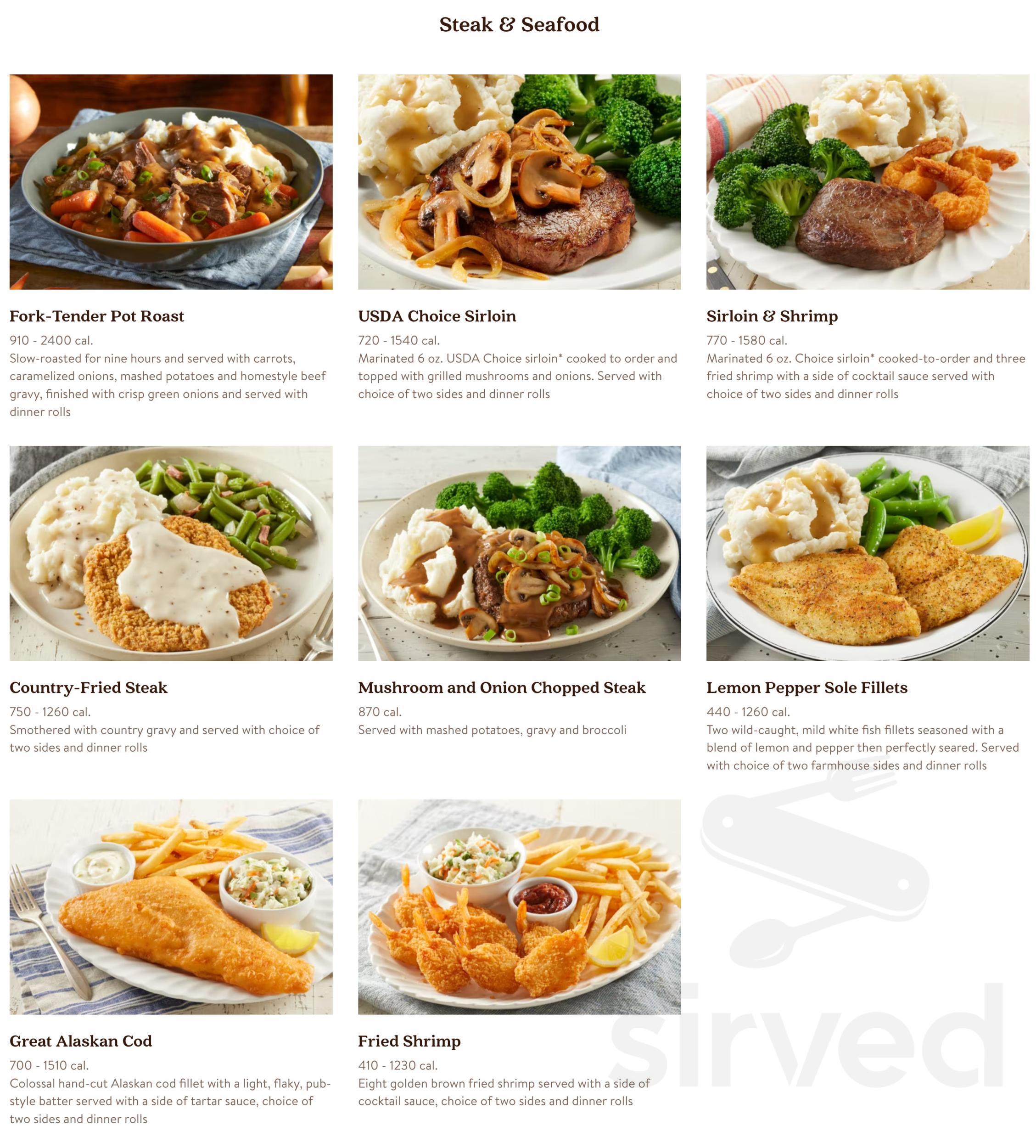 Menu - Collinsville IL's Bob Evans | Sirved