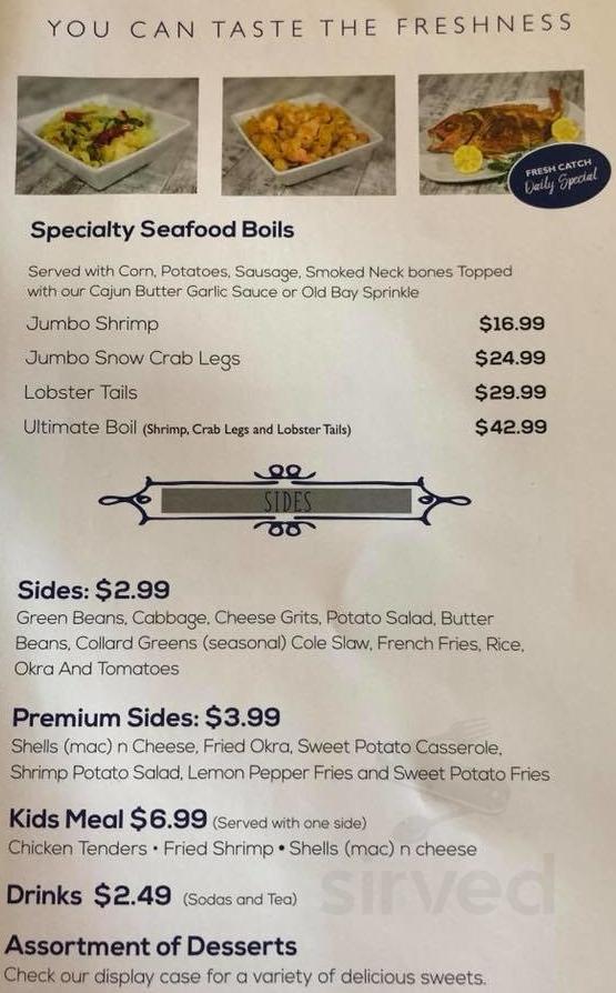 Celestia's Coastal Cuisine menus in Jacksonville, Florida, United States