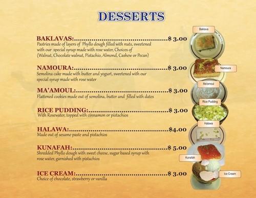 Sahara Restaurant menu in Skillman, New Jersey, USA