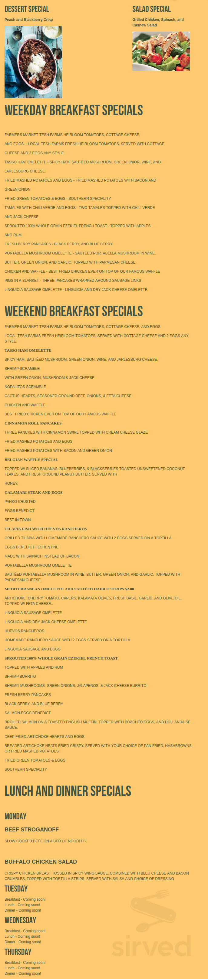 Milt's Coffee Shop menus in Bakersfield, California, United States