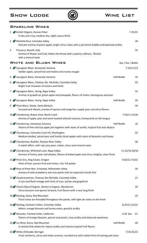 Old Faithful Snow Lodge Obsidian Dining Room menu in Yellowstone ...