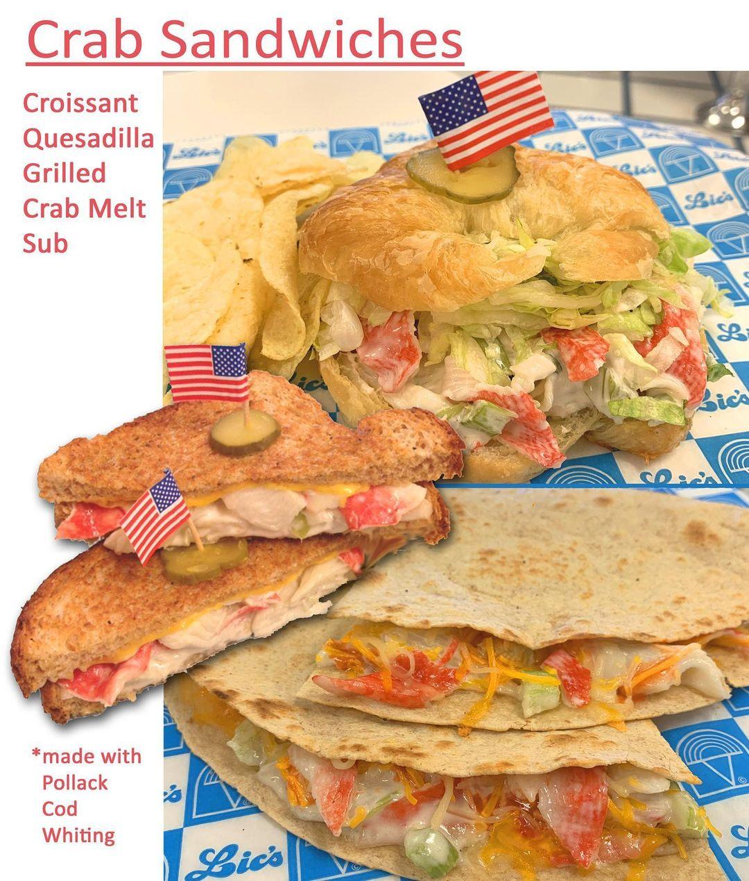 Lic's Deli & Ice Cream menus in Evansville, Indiana, United States