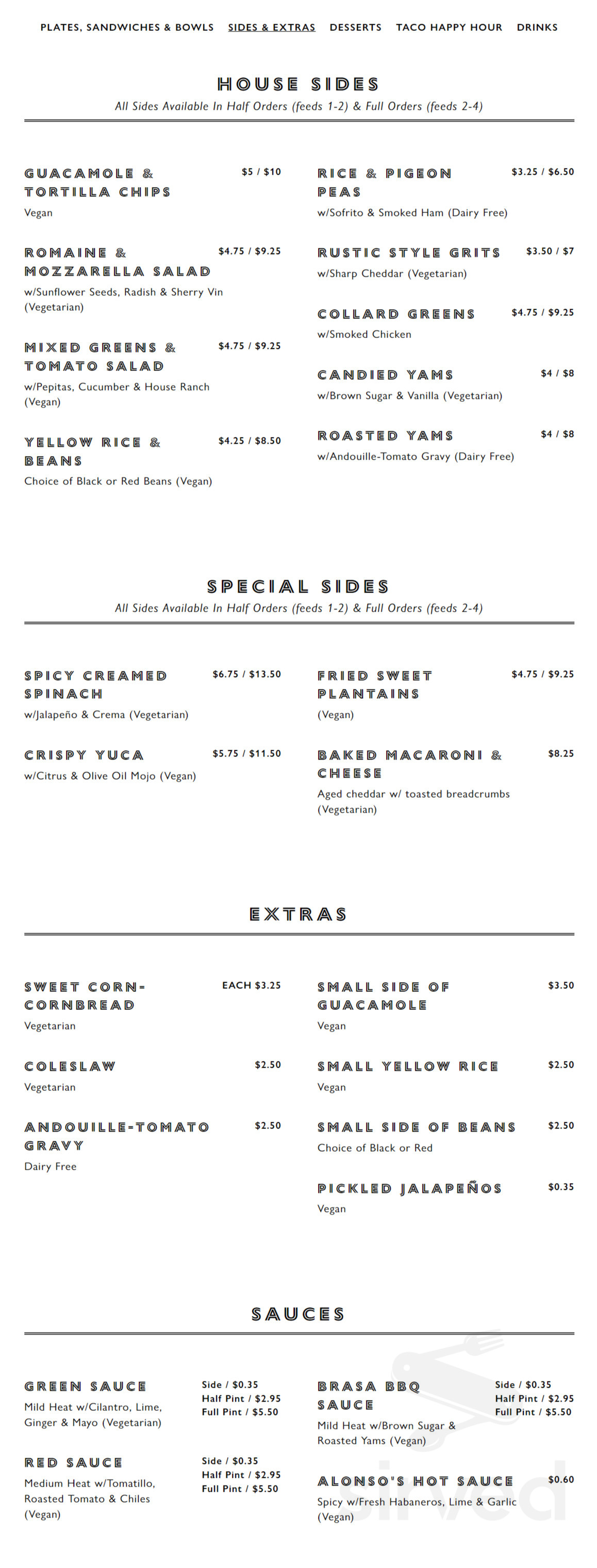 Brasa Premium Rotisserie- Southwest Minneapolis menu in Minneapolis ...