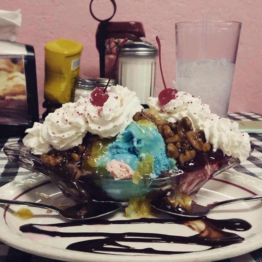 The Pink Cadillac Diner menu in Natural Bridge, Virginia, USA