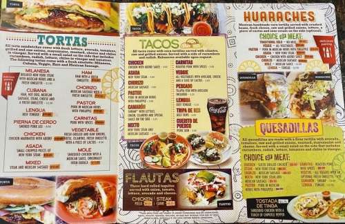 Tortas Y Tacos La Chiquita menu in Arlington, Virginia, USA