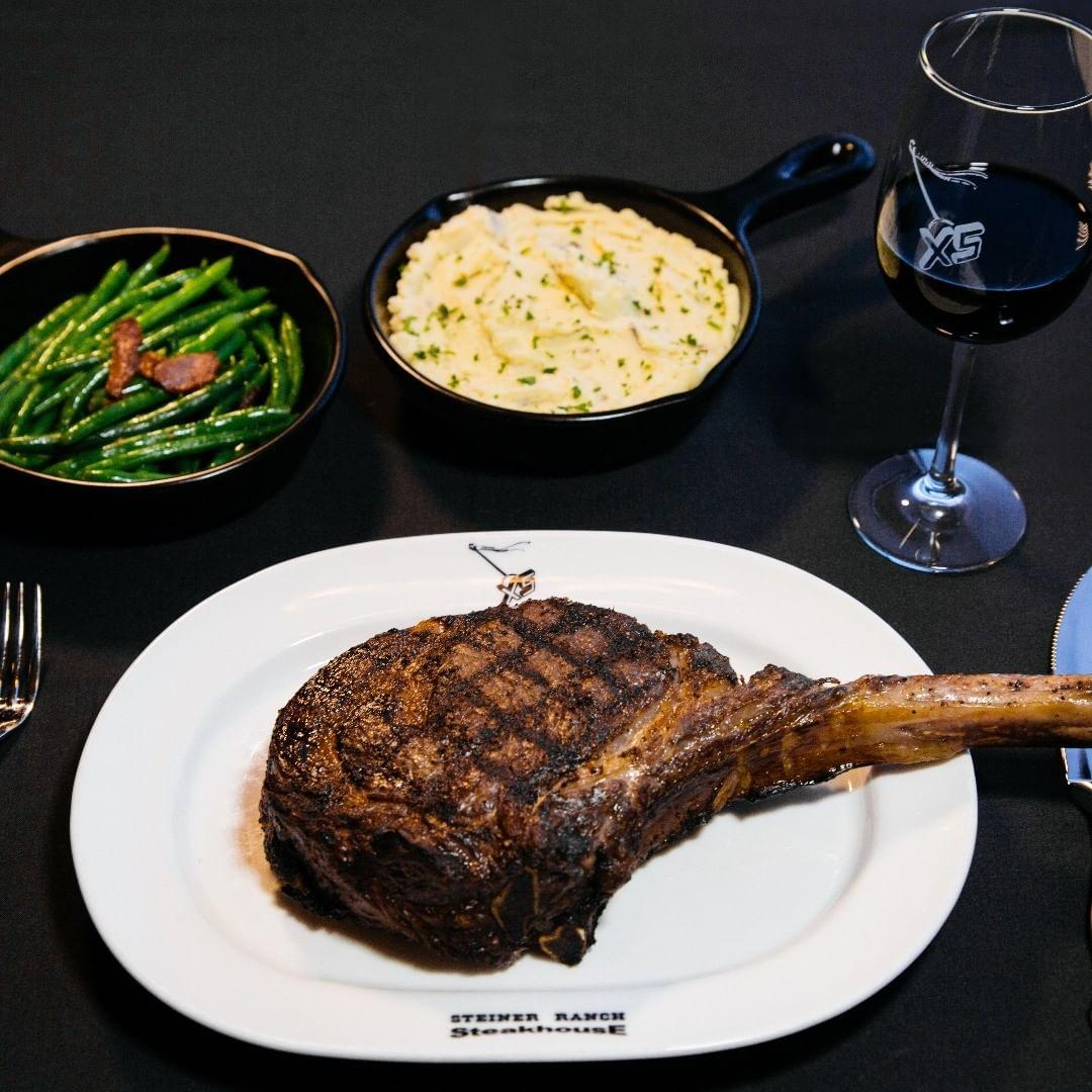 Steiner Ranch Steakhouse menu in Austin, Texas, USA