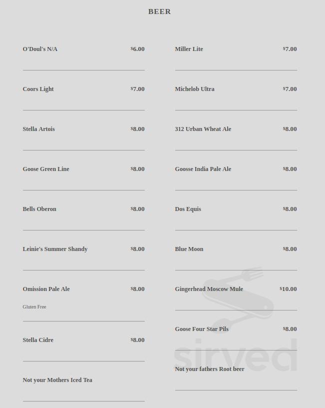 Freehling Room at Ravinia menu in Highland Park, Illinois, USA