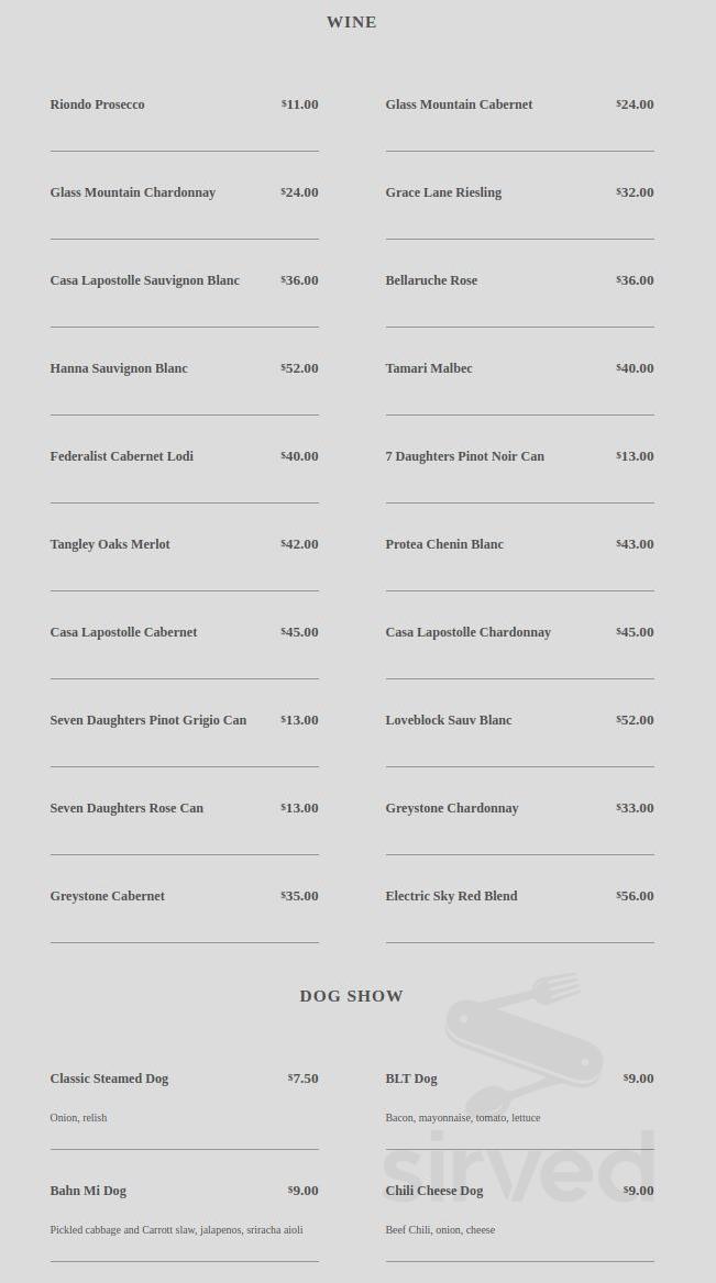 Menu - Highland Park IL's Freehling Room at Ravinia | Sirved