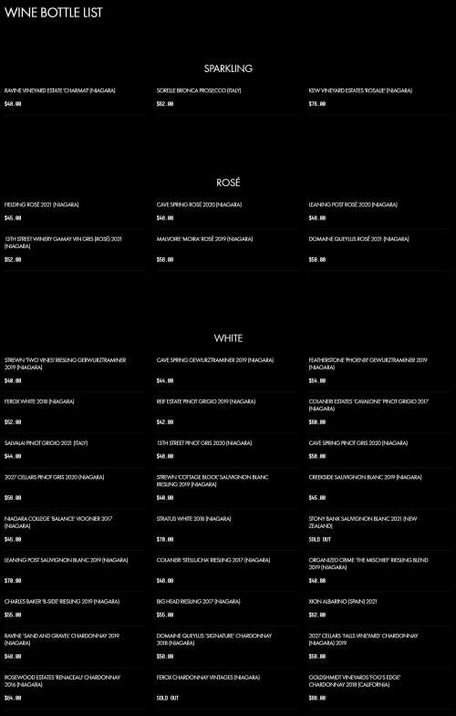 The Twisted Pig | Italian Kitchen menu in St. Catharines, Ontario, Canada