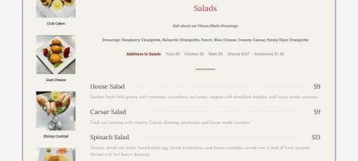Menu for Corkscrew Bar and Grille in New Smyrna Beach, FL | Sirved