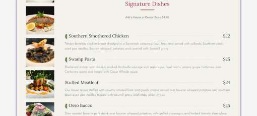 Menu for Corkscrew Bar and Grille in New Smyrna Beach, FL | Sirved