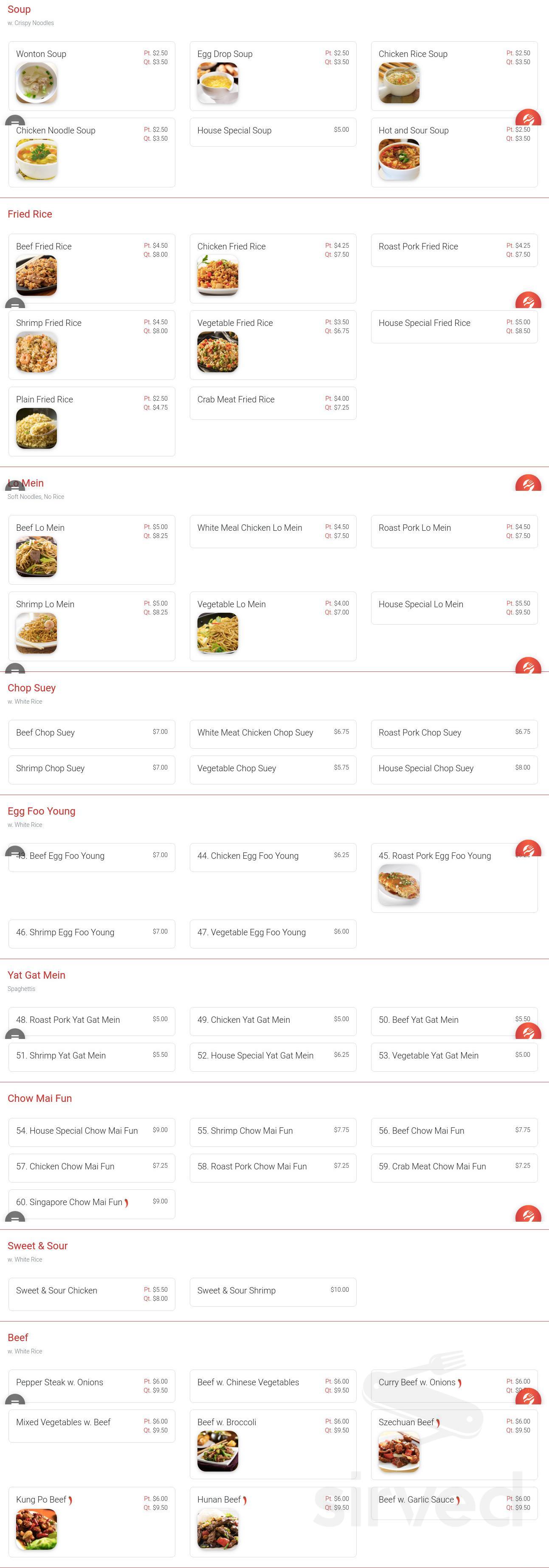 Menu - Wilmington DE's 401 Lucky | Sirved