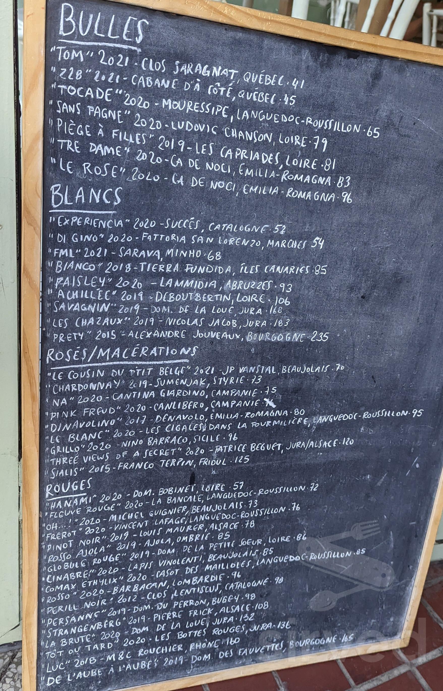 Salle Climatisée menu in Montreal, Quebec H2S 3C4, Canada