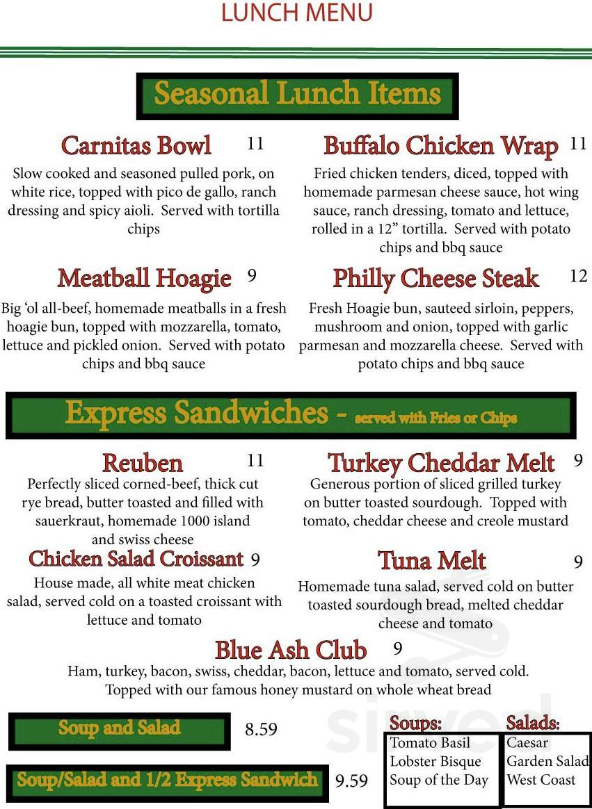 Menu for Slatts in Cincinnati, Ohio, United States