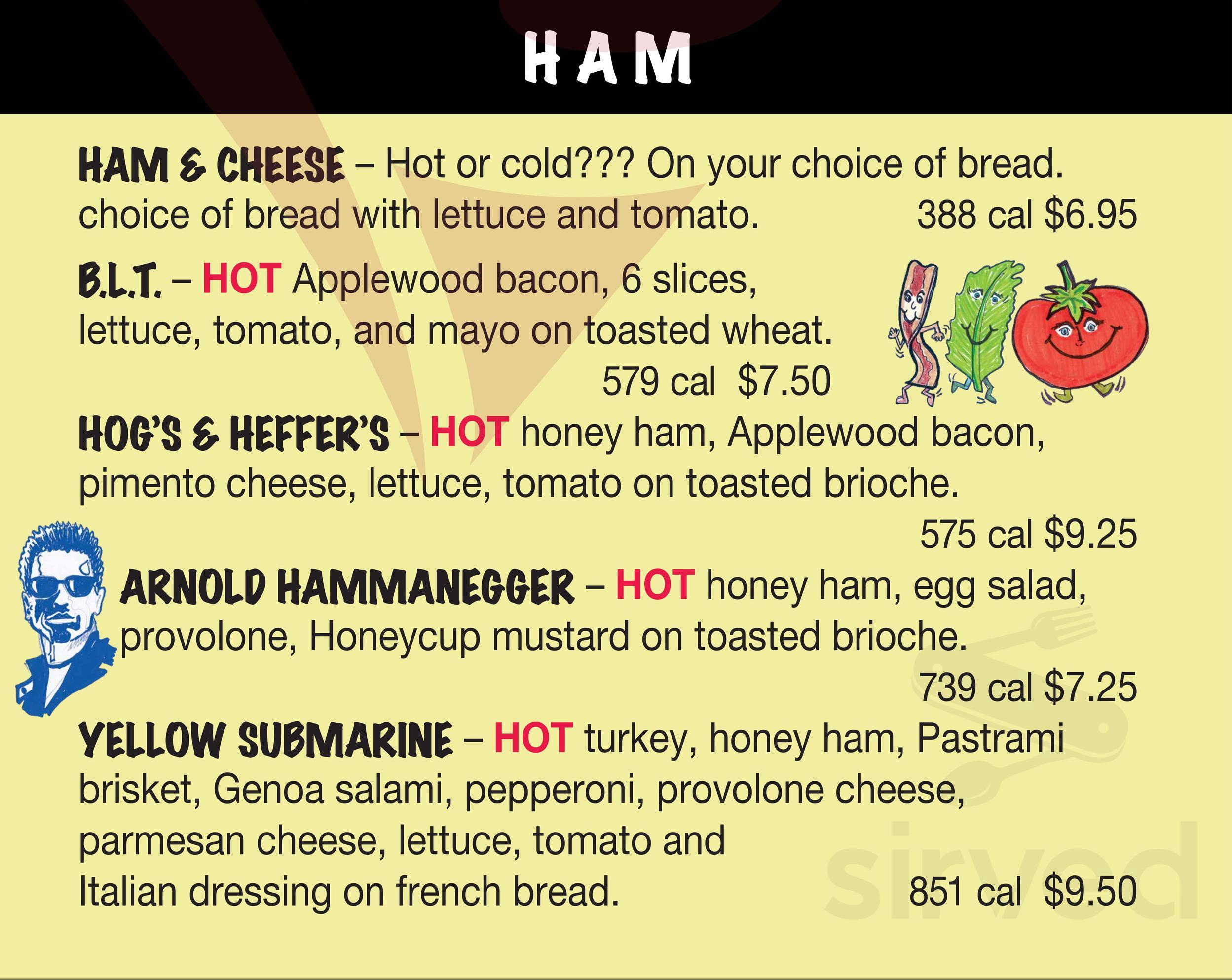 Stevens & Stevens Delicatessen menu in Louisville, Kentucky, USA