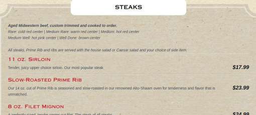 R Place Menu - Greenwood, South Carolina | Sirved
