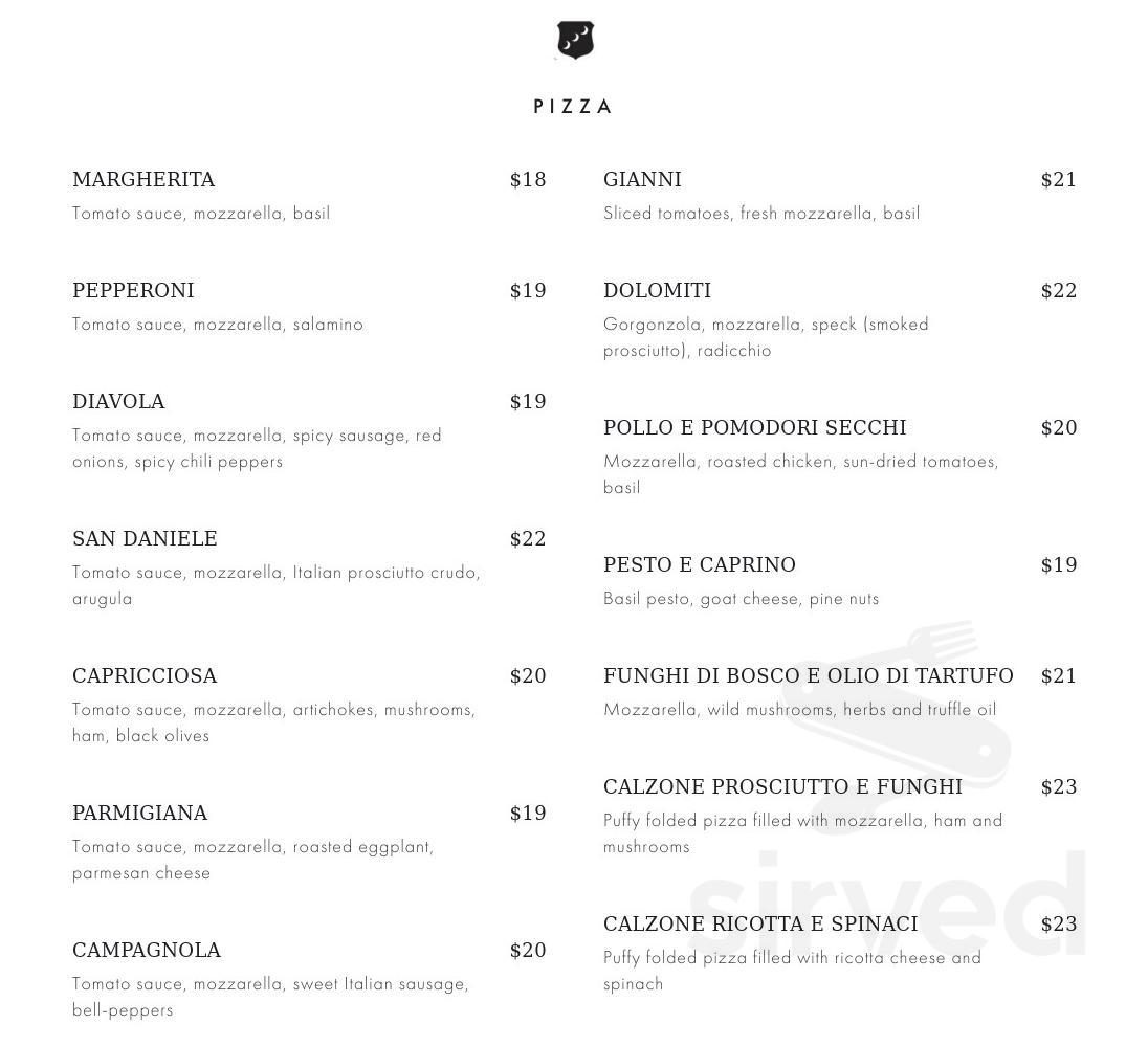 Tre Lune menu in Montecito, California, USA