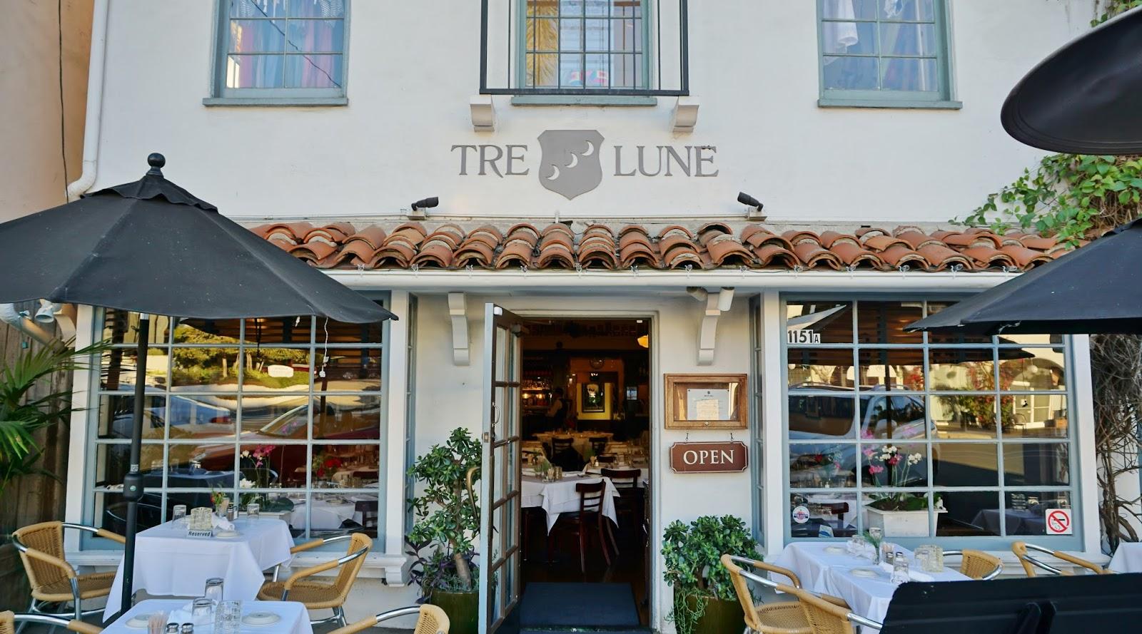 Tre Lune menu in Montecito, California, USA