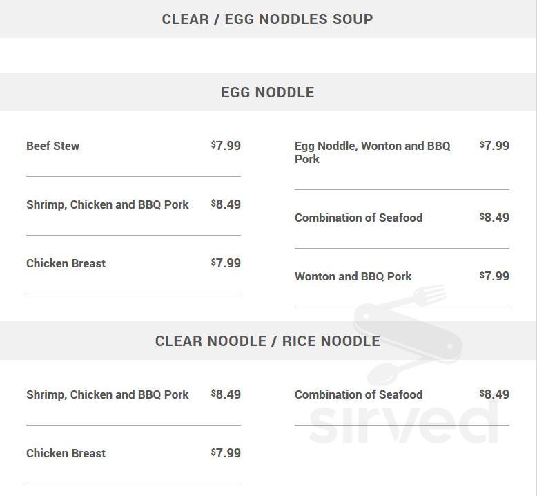 Pho Mai Tai menus in Houston, Texas, United States