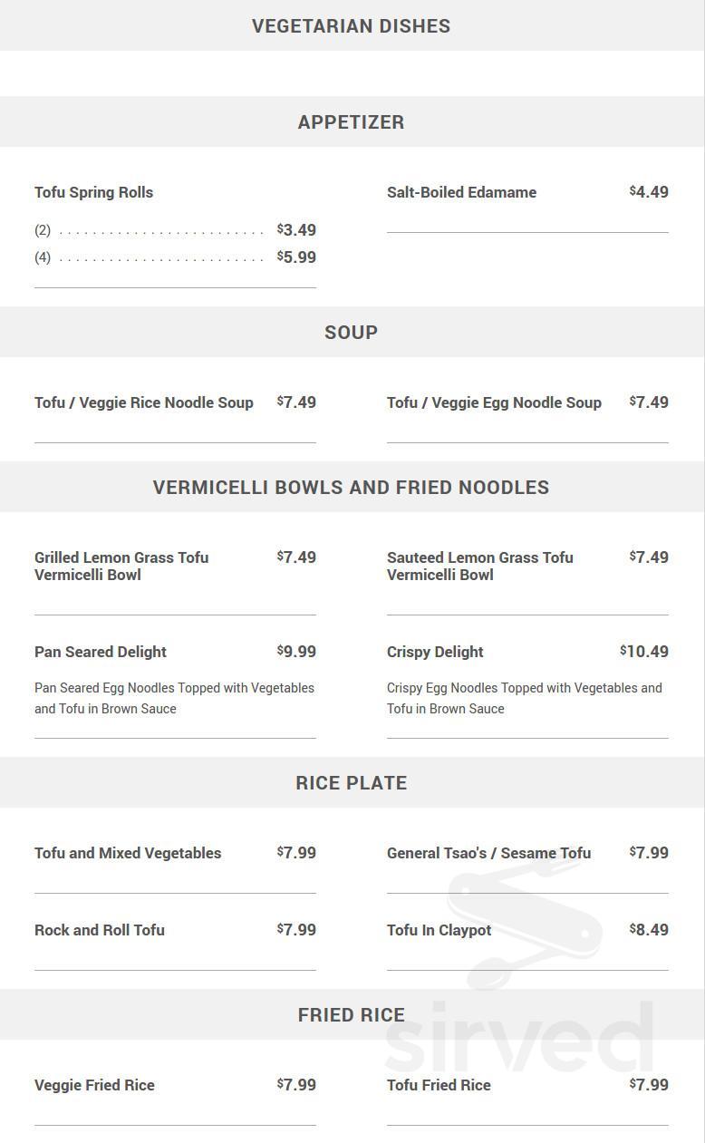 Pho Mai Tai menus in Houston, Texas, United States