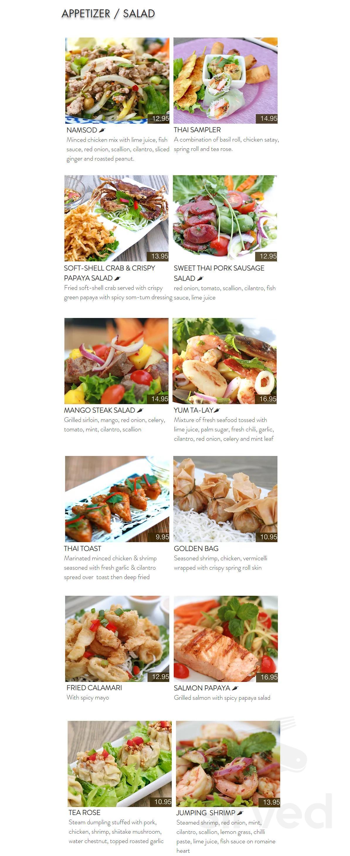 Thaicoon & Sushi Bar menu in Marietta, Georgia, USA