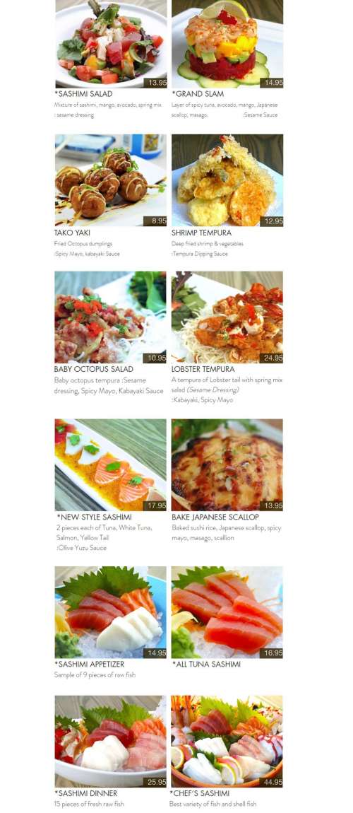 Thaicoon & Sushi Bar menu in Marietta, Georgia, USA