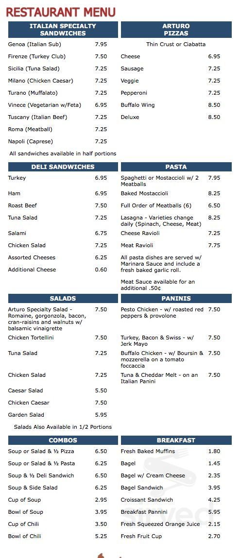 Arturo Express Restaurant and Catering menus in Chicago, Illinois ...