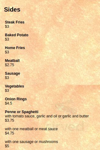 Northfield Inn Restaurant & Lounge menus in Northfield, Ohio, United States