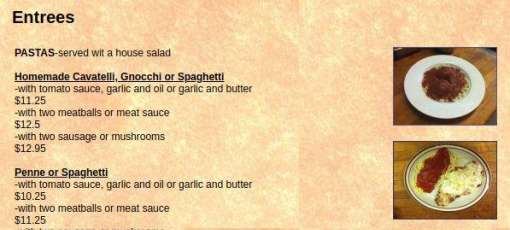Menu for Northfield Inn Restaurant & Lounge in Northfield, OH | Sirved