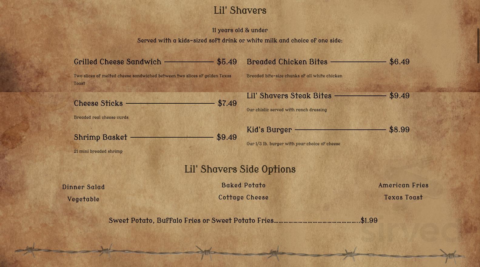 Cattleman's Club Steakhouse menus in Pierre, South Dakota, United States