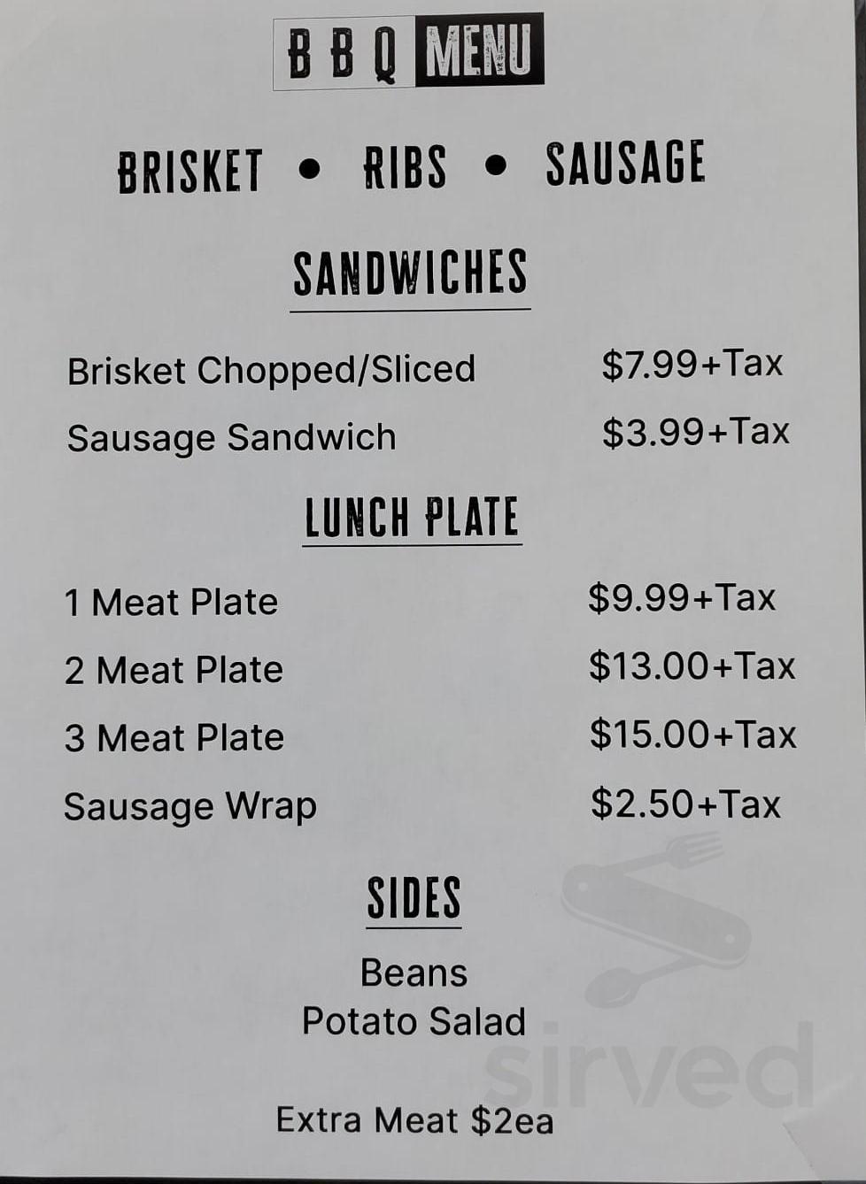 Valero Stop N Save menu in Hearne, Texas, USA