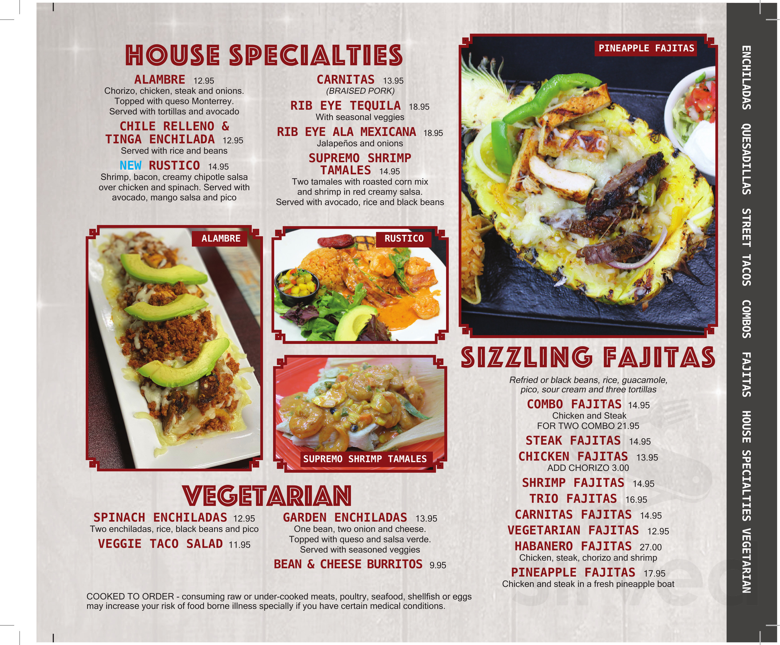 Menu - Noblesville IN's Red Habanero | Sirved