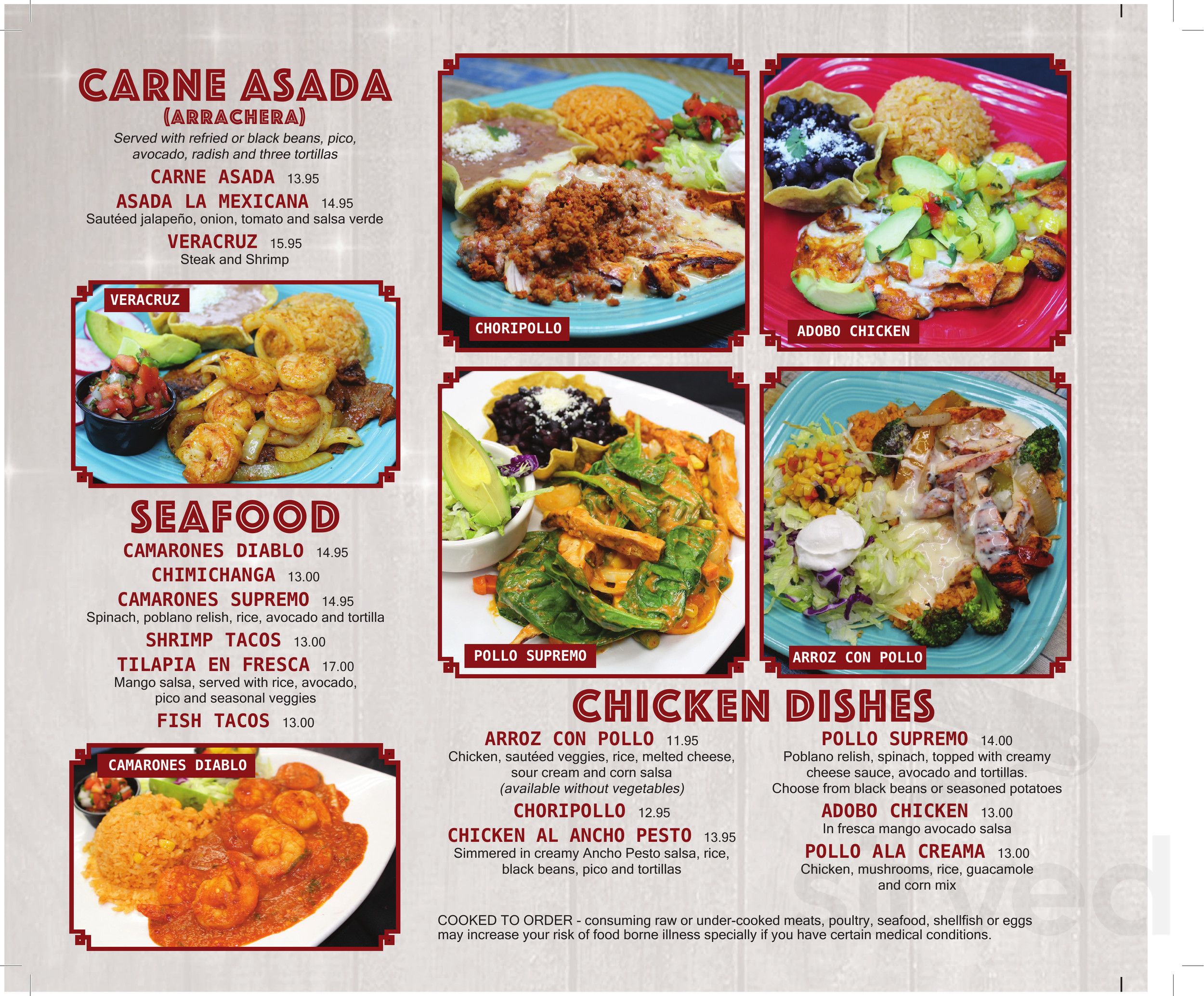 Menu - Noblesville IN's Red Habanero | Sirved
