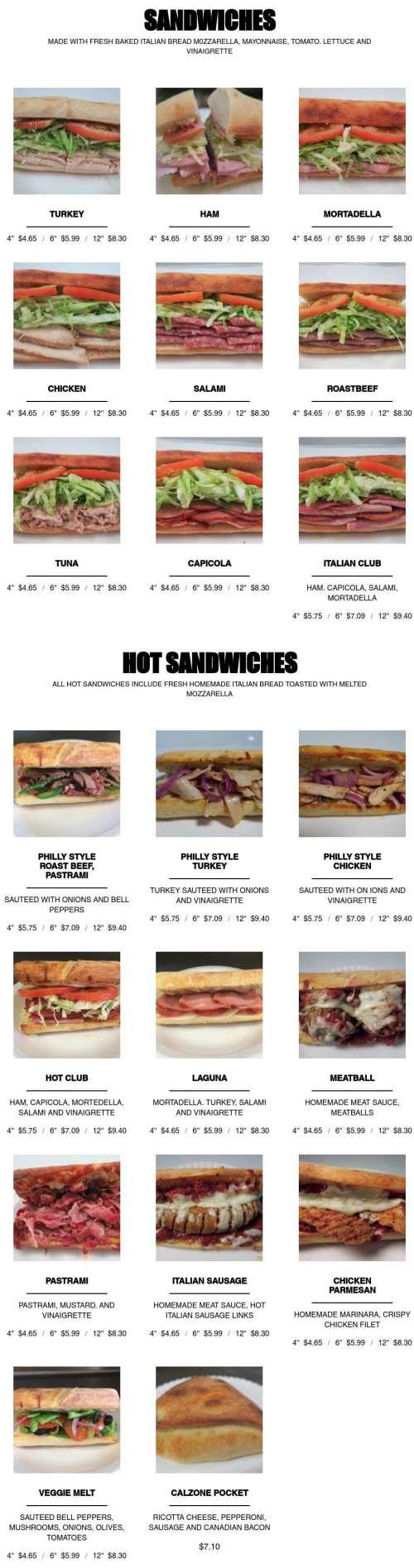 Ambrose Pizzeria menu in La Mirada, California, USA