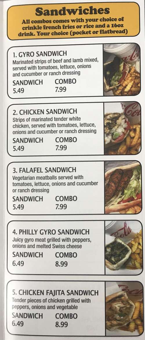 Chicago Style Gyros 7 menu in Goodlettsville, Tennessee, USA