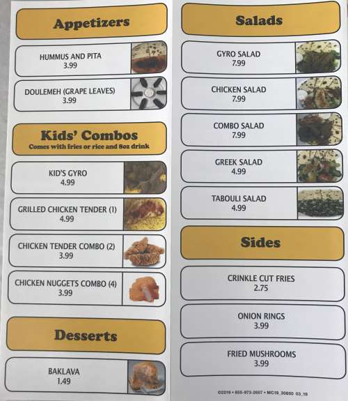 Chicago Style Gyros 7 menu in Goodlettsville, Tennessee, USA