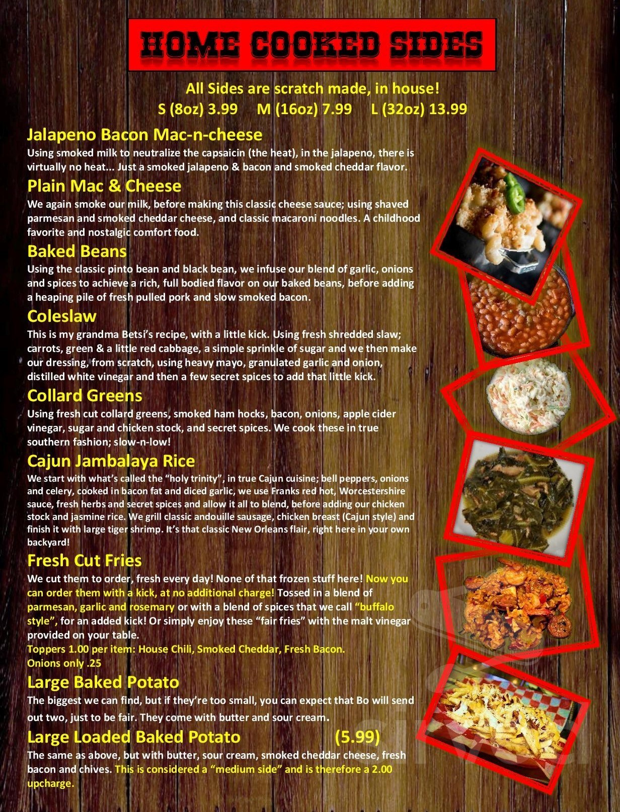 Uncle Bo's Slow-N-Low BBQ menus in Elyria, Ohio, United States