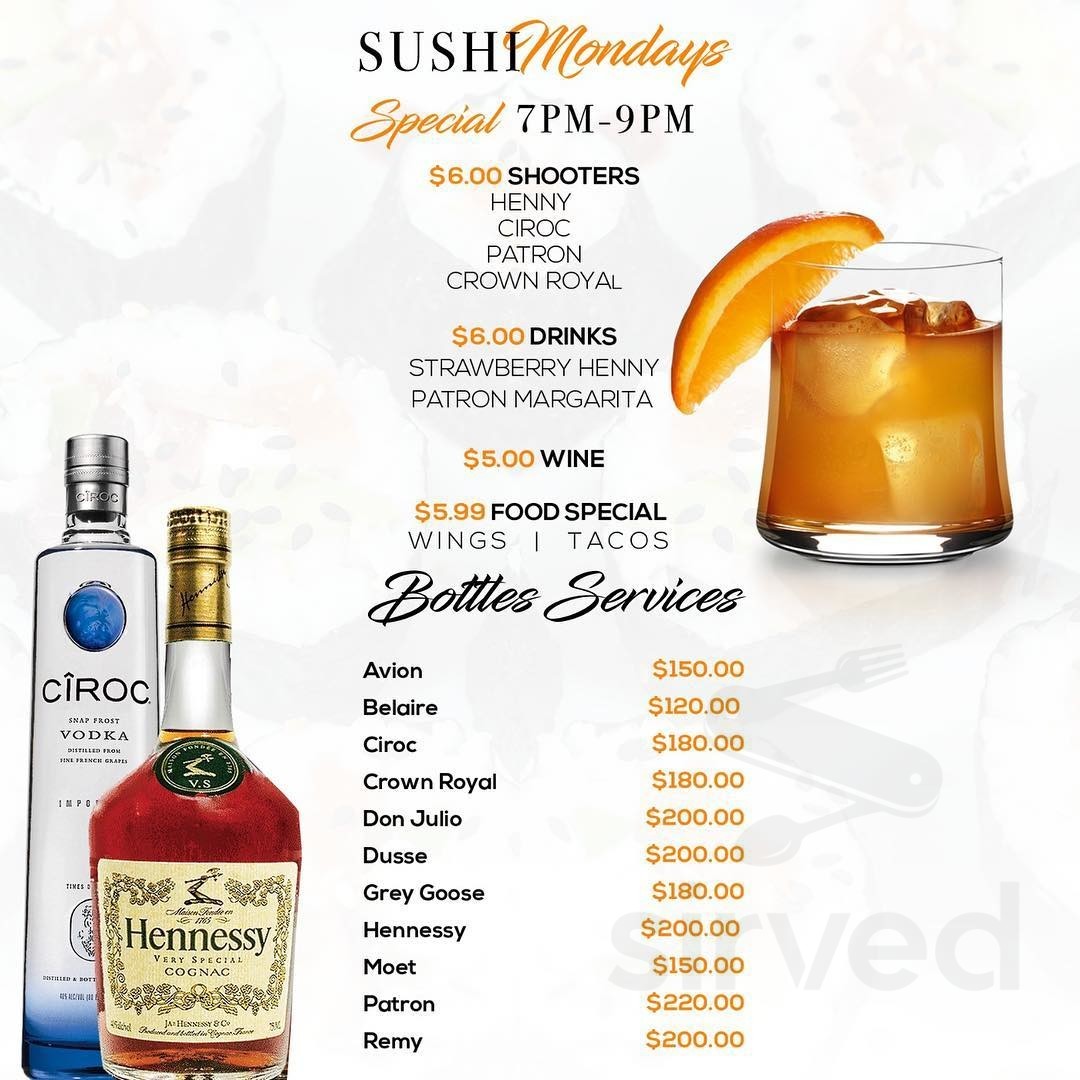 Medusa Restaurant & Lounge menu in Baltimore, Maryland, USA