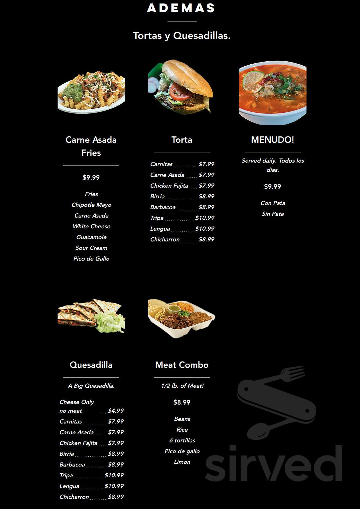 Central Market menu in Quincy, Washington, USA