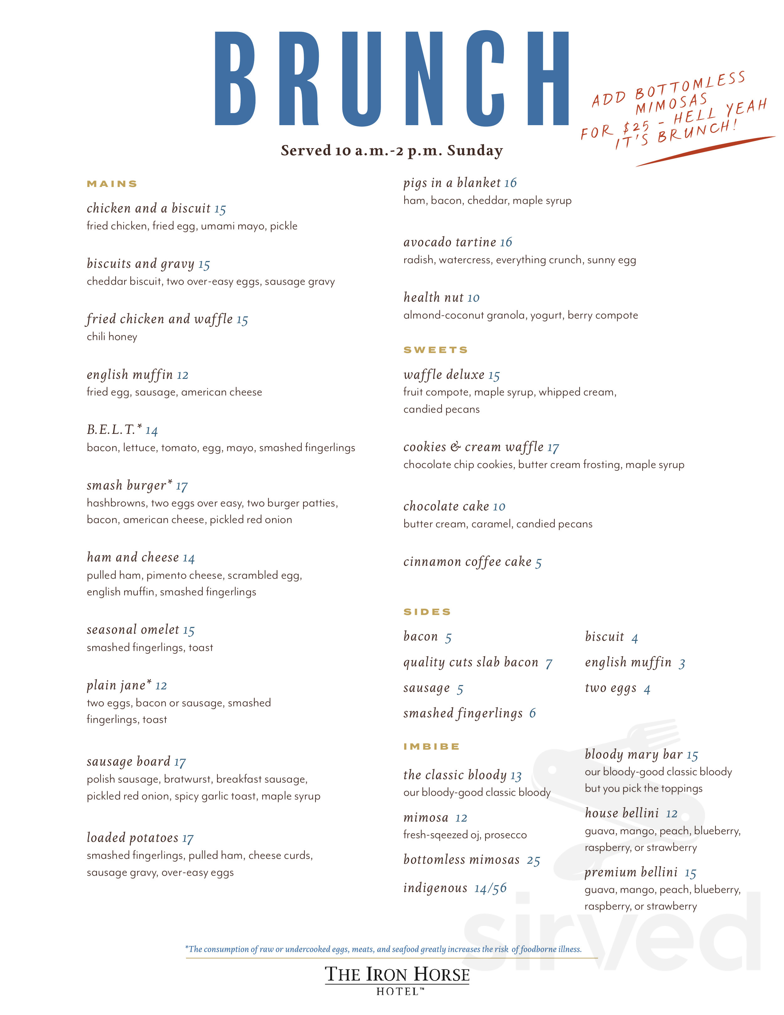 The Yard menu in Milwaukee, Wisconsin, USA