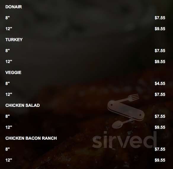 PK's Corner Pizza menus in Fort McMurray, Alberta, Canada