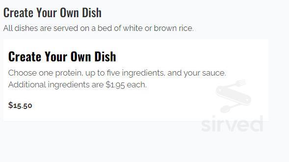 Menu - Winnipeg MB's Go Grill - Transcona | Sirved