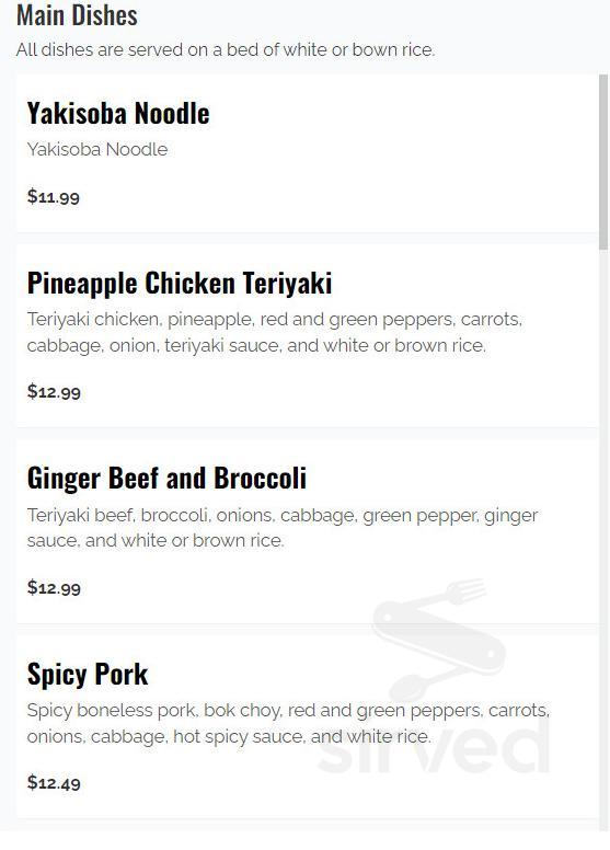 Menu - Winnipeg MB's Go Grill - Transcona | Sirved
