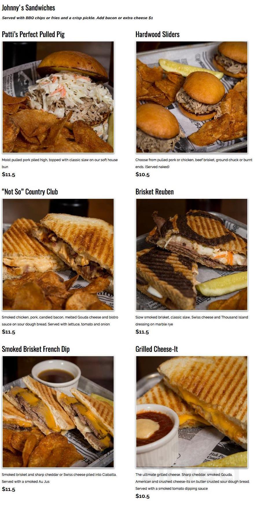 Johnny V's Smoke Shack menus in Perry, Michigan, United States