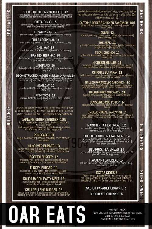 BROKEN OAR MARINA-BAR & GRILL menu in Port Barrington, Illinois, USA