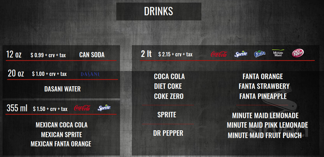 Menu - Rialto CA's Fast 5 Pizza | Sirved