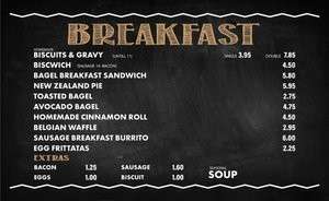 Hot Shots Espresso , Drive Thru menu in Lewiston, Idaho, USA