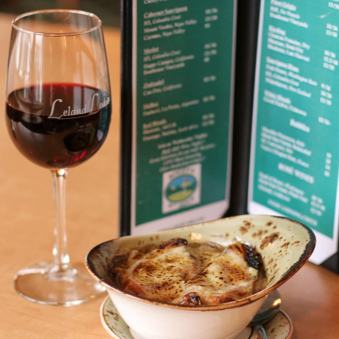 The Leland Lodge menu in Leland, Michigan, USA