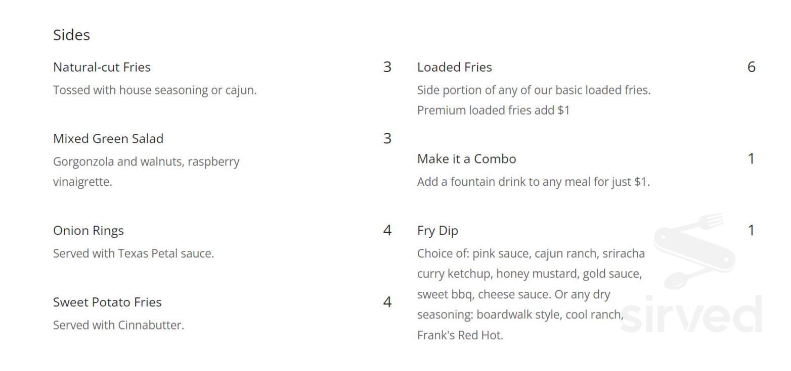 Carolina Jax menu in Jacksonville, Florida, USA